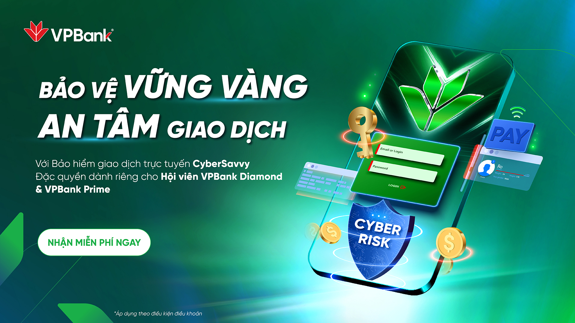 VPBank tri ân khách hàng với gói Bảo hiểm giao dịch trực tuyến, quyền ...