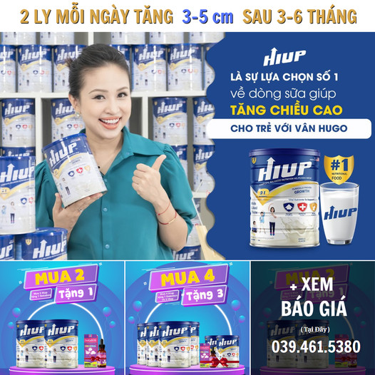 Quảng cáo sữa Hiup ‘tăng chiều cao từ 3-5cm sau 3 tháng’ lừa dối người ...