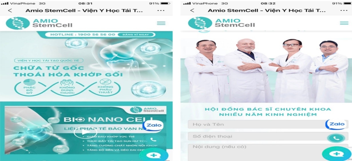 Sở Y tế TPHCM phát hiện nhiều vi phạm tại phòng khám Amino StemCell - Viện y học tái tạo Quốc tế