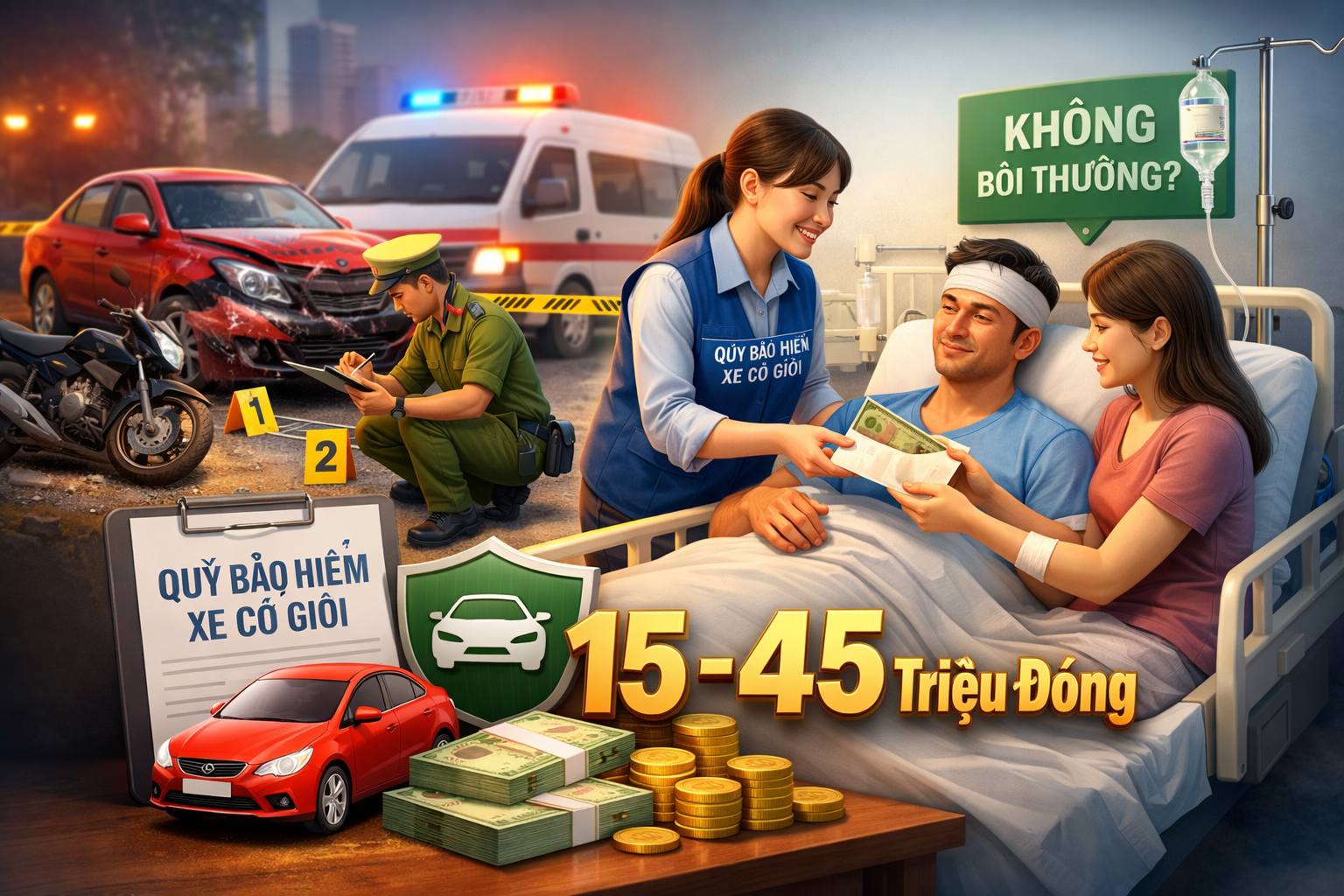 Tai nạn giao thông không được bồi thường vẫn có thể nhận hỗ trợ đến 45 ...